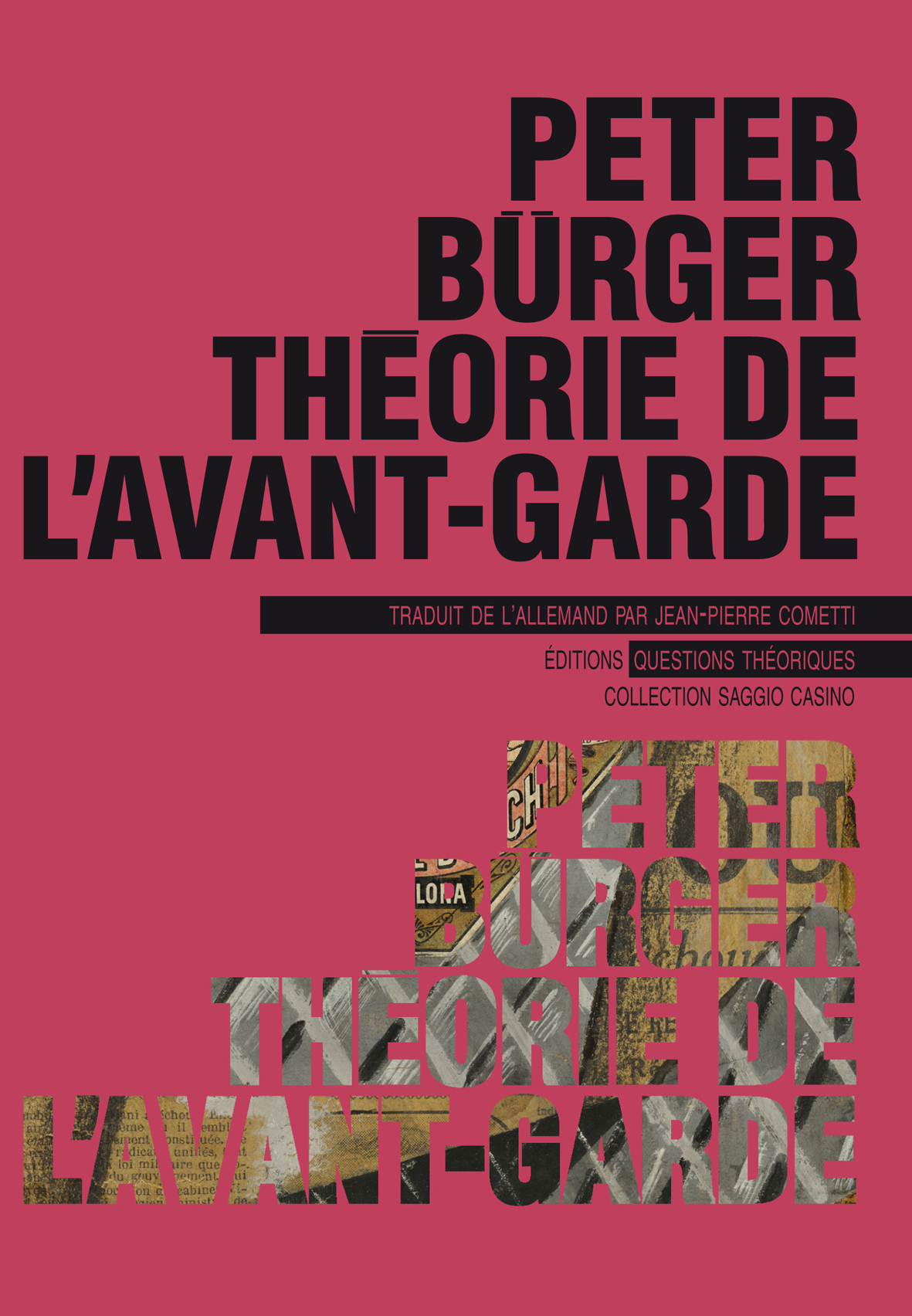 Théorie de l’avant-garde - - Peter Bürger (EAN13 : 9782917131268 ...